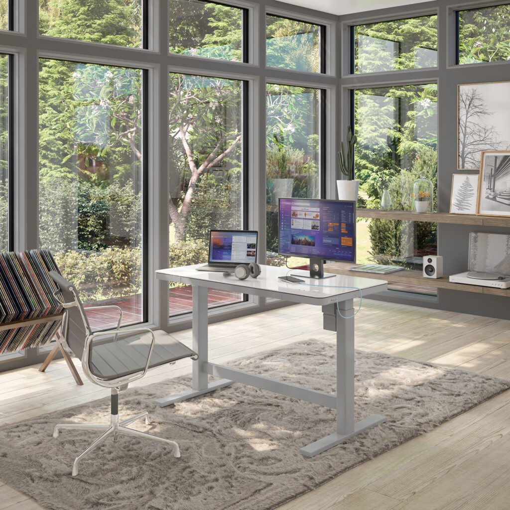 Tresanti® Geller 47” Adjustable Height Desk, White - Twin Star International